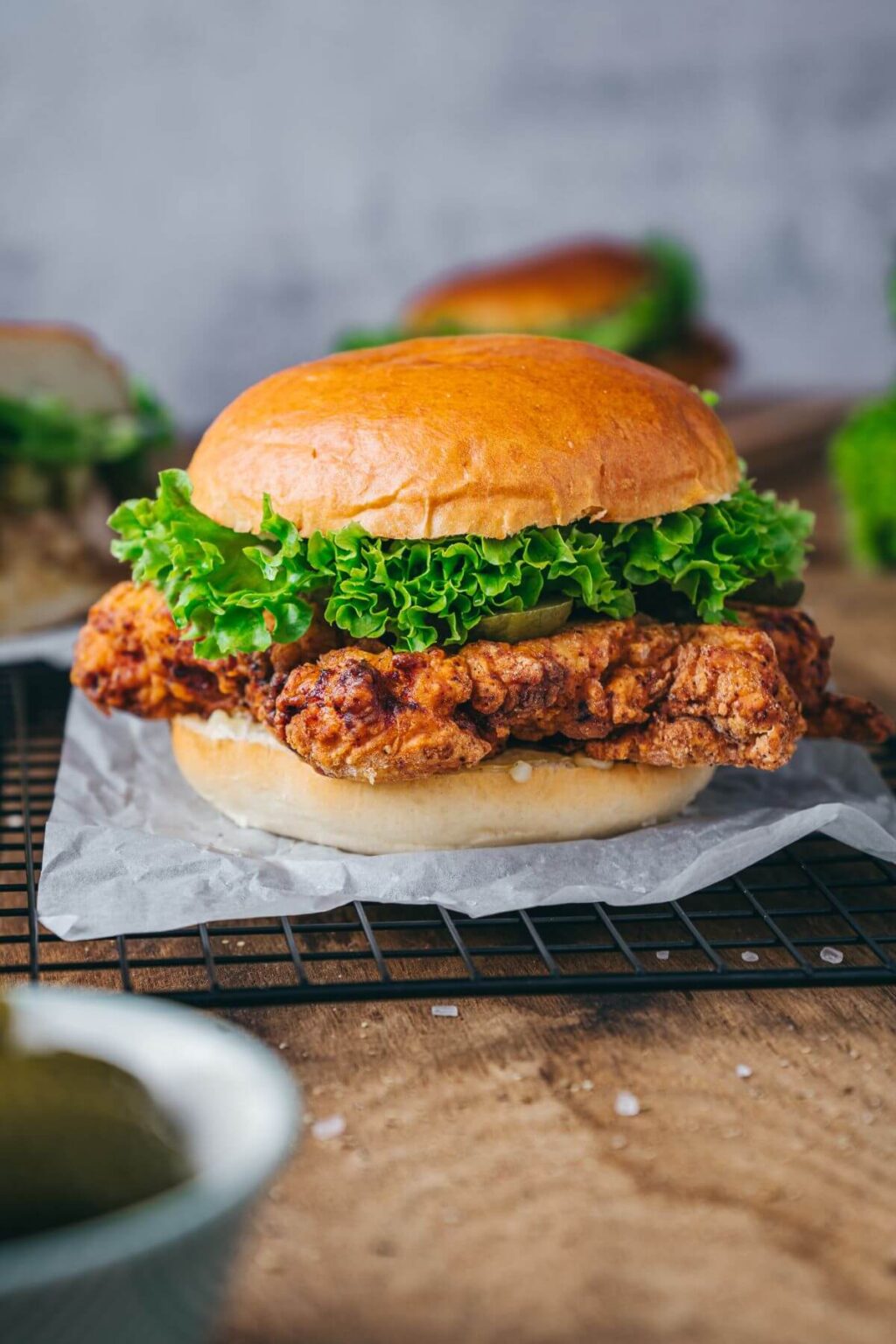 Crispy Buttermilk Fried Chicken Sandwich - Easy Cozy Homemade